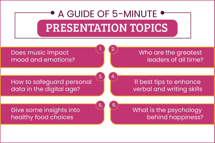 Seeking 5-Minute Presentation Topics? Know Skills & Structure